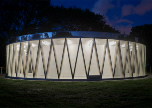 Mirrored Glass Park Pavilion In Edmonton Canada Boca Do Lobos Inspirational World
